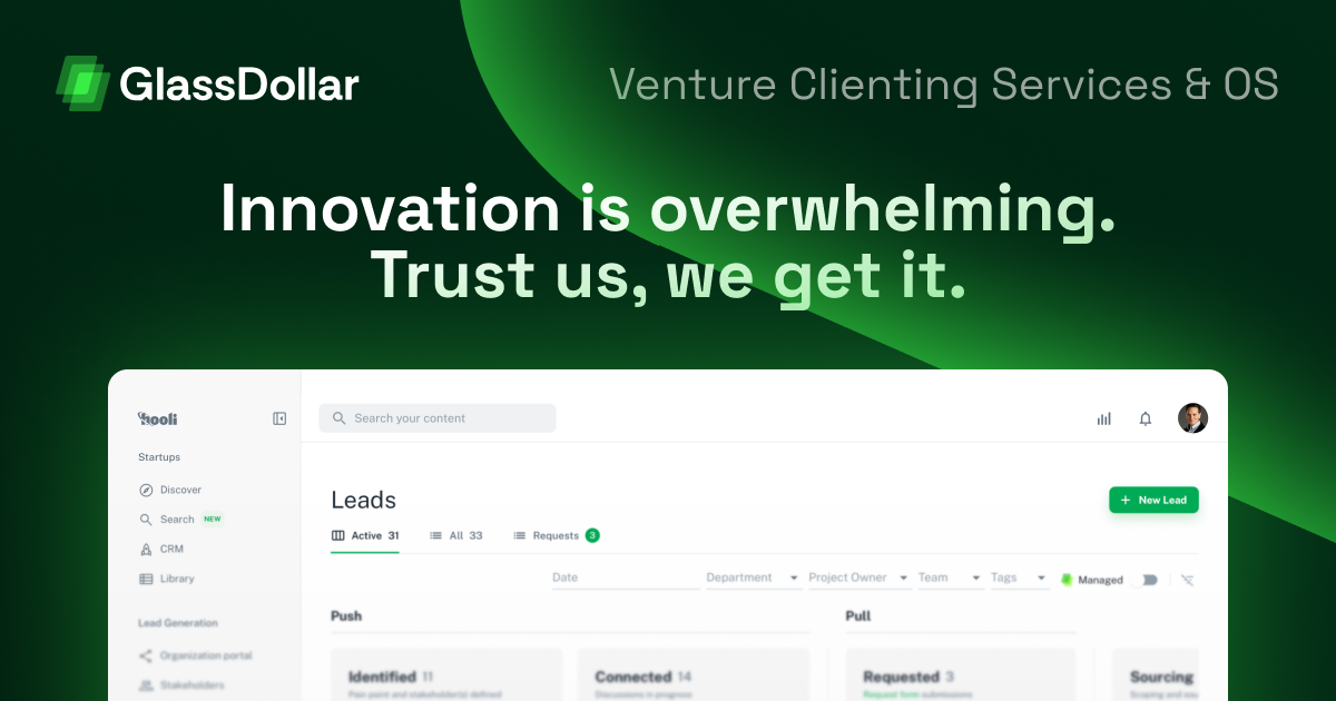 Venture Clienting Software - GlassDollar